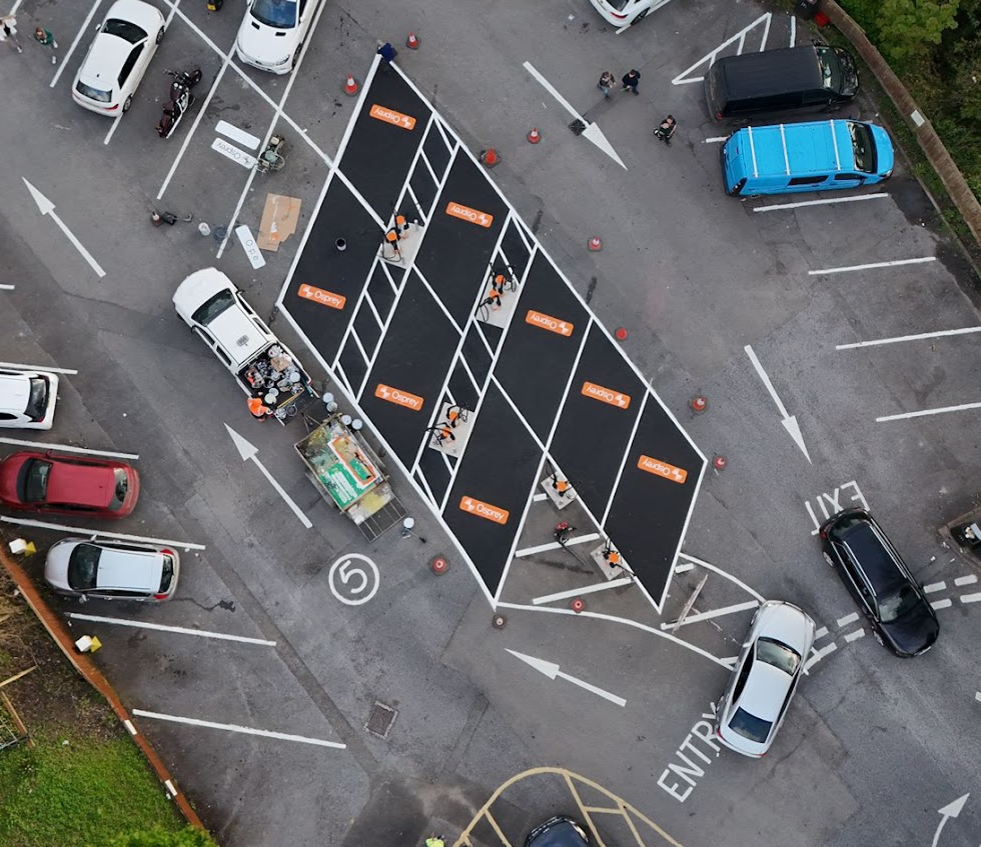 Brand Your Bays | Bay Marking & Line Marking For EV Sites